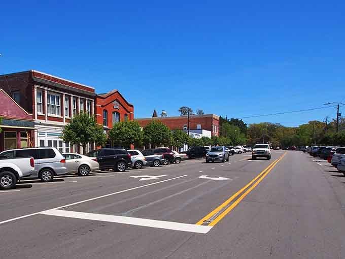 Explore the historic brick storefronts and vintage treasures found along this sun-drenched street in beautiful, happy Southport, North Carolina.