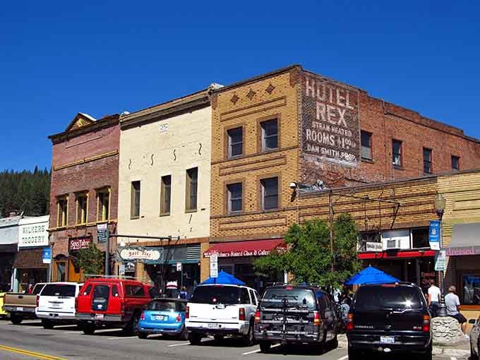 Those faded hotel signs on brick buildings tell stories of railroad workers, gold rushers, and really patient painters.