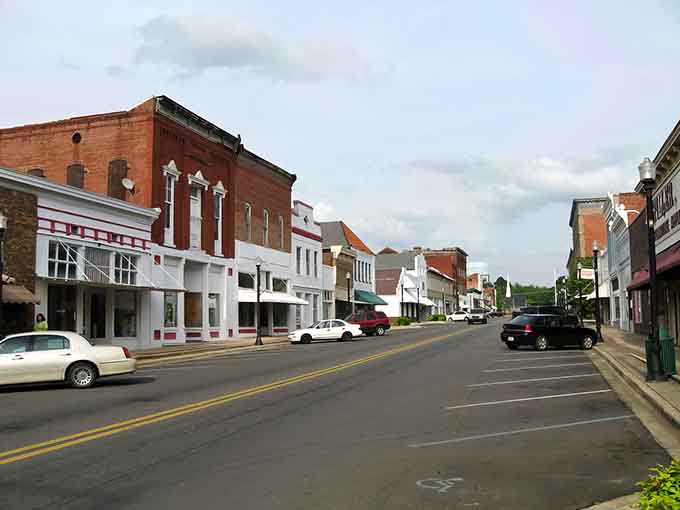 The mix of architectural styles tells decades of stories without saying a single word to passersby.