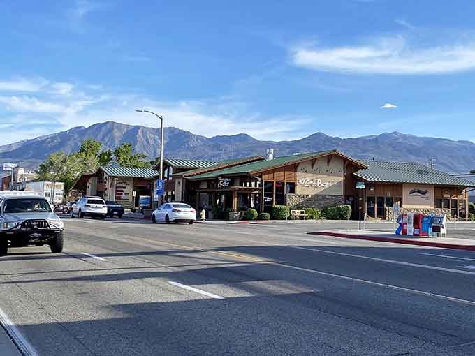 Local shops line Bishop's streets with the Sierra Nevada providing a backdrop that never gets old or boring.