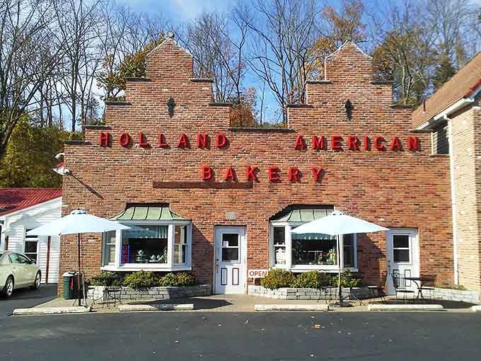 The architecture promises European authenticity, and spoiler alert: the pastries absolutely deliver on that promise.