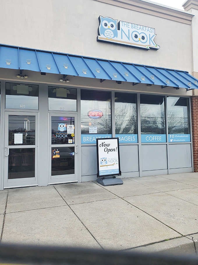 That cheerful owl logo isn't just cute, it's your beacon guiding you to breakfast salvation in Sicklerville.