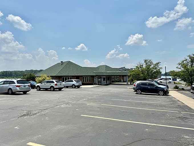 The unassuming brick exterior hides a pie paradise that'll make your GPS coordinates feel like winning lottery numbers.