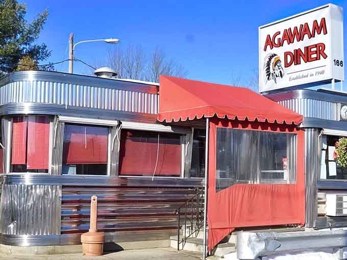 The red awning practically waves you in like a friendly neighbor inviting you over for the best meal.