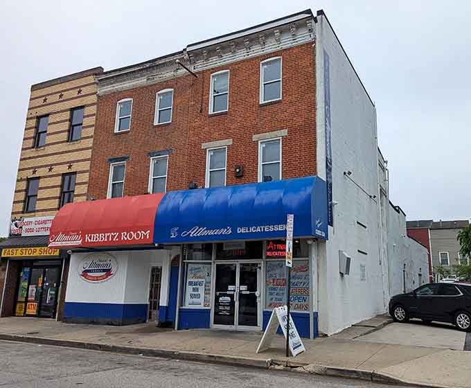 That blue awning isn't just decoration, it's a beacon calling sandwich lovers home for over a century.