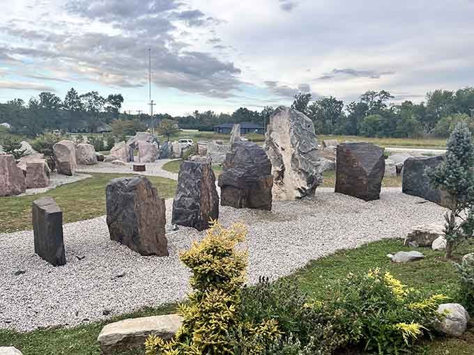 When suburban Michigan decides to cosplay as the Red Planet, you get this otherworldly landscape of ancient stone.