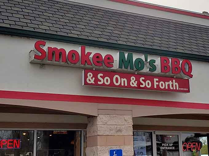 That storefront might look unassuming, but behind that facade lies some serious barbecue magic waiting to happen.