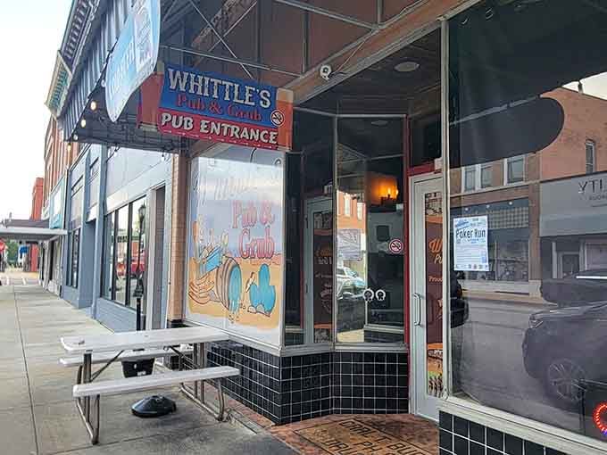 That cheerful window mural and welcoming entrance promise the kind of comfort food that makes everything right with the world.