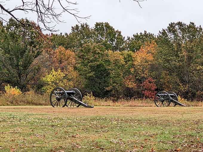 History doesn't get more authentic than standing cannons on the very ground where they once thundered into action.