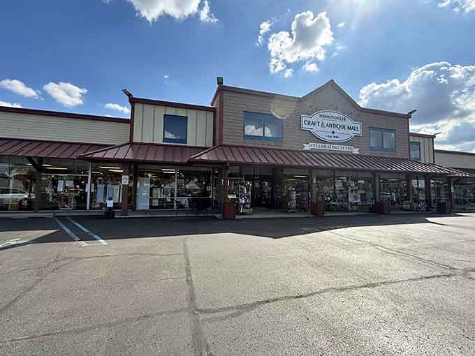 The unassuming exterior hides a treasure trove that would make Indiana Jones trade his whip for a shopping cart.