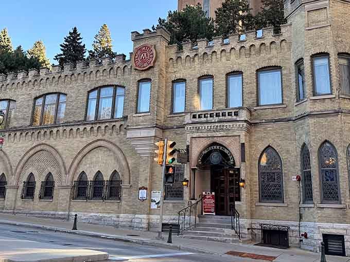 This castle-like brewery building proves that beer-making deserves architecture as grand as any European cathedral you've ever admired.
