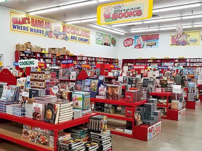 The friendly face of savings greets you at Ollie's, where bargain hunting becomes a legitimate sport.