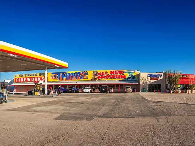 The bright yellow signage practically screams "adventure ahead!" &ndash; and honestly, who could resist that invitation?
