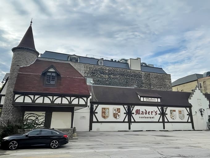 This isn't your average storefront; it's a full-blown architectural love letter to Old World craftsmanship and tradition.