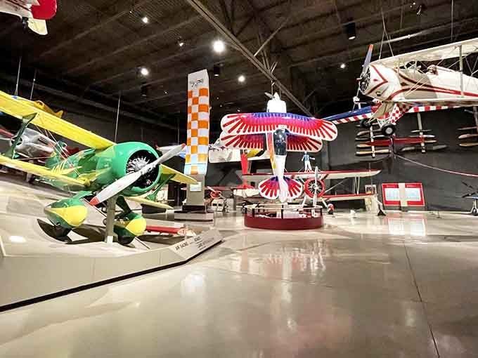 Step inside where aviation history hangs in the air, literally, and your inner child starts doing cartwheels.