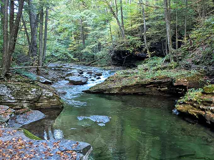 Crystal-clear water meets ancient stone in a scene that makes you forget civilization exists just hours away.