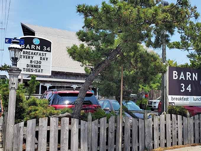 That weathered barn exterior isn't fooling anyone - this is where Ocean City's brunch dreams come true every weekend.