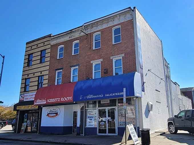 That blue awning isn't just decoration, it's a beacon calling sandwich lovers home for over a century.