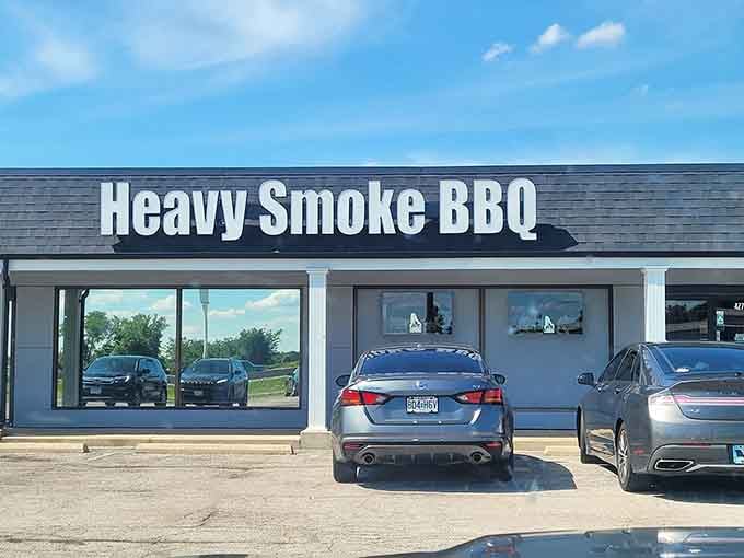 That bold sign isn't just announcing a restaurant, it's declaring a barbecue revolution in St Peters.