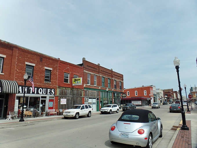 Those brick facades aren't just for show; they're the genuine article, telling stories from Sedalia's railroad heyday.