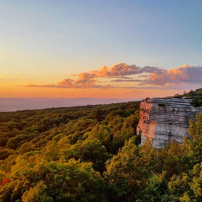 Those white cliffs aren't in Dover&mdash;they're right here in New York, proving nature has a flair for drama.