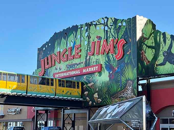 That monorail isn't going anywhere, but your taste buds are about to travel the world.