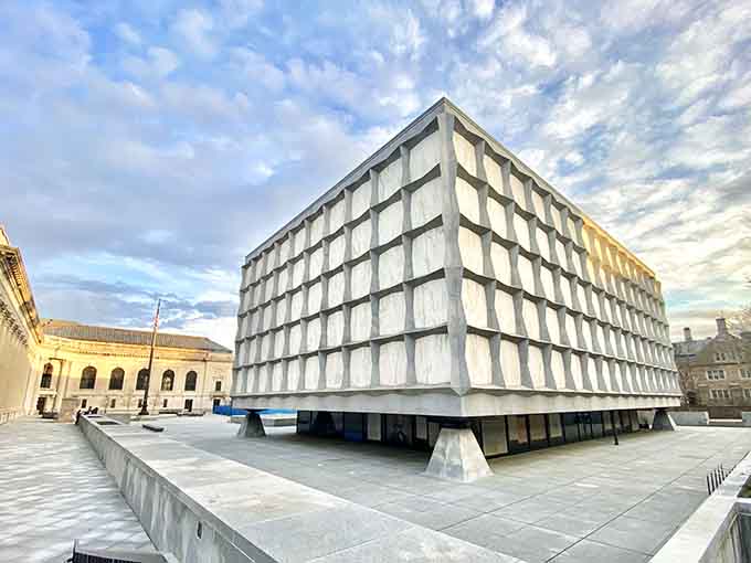 This architectural masterpiece on Yale's campus houses one of the world's largest rare book collections and welcomes visitors completely free of charge.