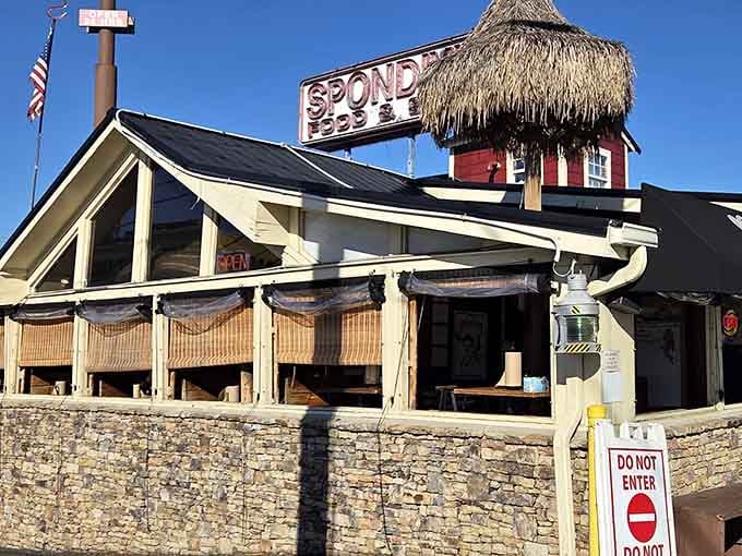 That tiki hut perched on top isn't a mirage; it's your first clue that something special awaits inside.