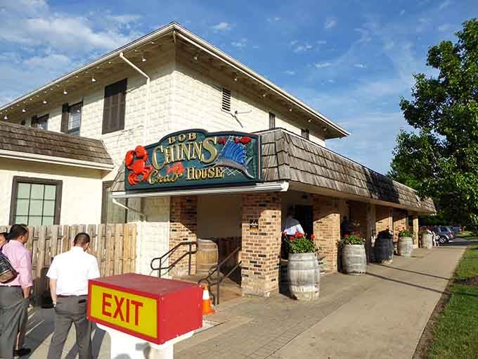 Classic nautical charm meets Midwestern hospitality under this iconic sign, where exceptional seafood has become a beloved tradition.