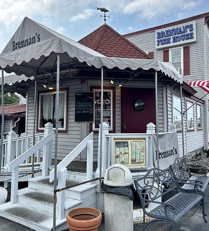 That fish weather vane has seen more Lake Erie storms than your local meteorologist's entire career combined.