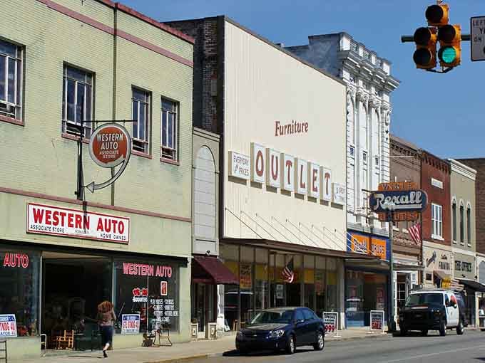 Downtown Anniston's historic storefronts prove that charm doesn't require a trust fund to appreciate or enjoy.