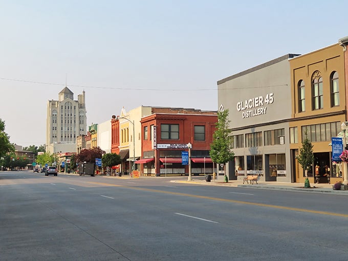 Clean sidewalks and classic architecture prove you don't need big city prices for genuine community character.
