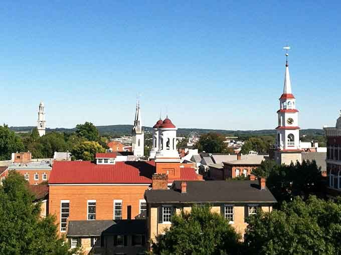 Historic architecture meets rolling hills in a view that proves Maryland knows how to frame a picture.