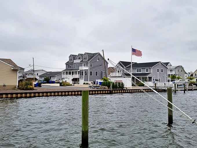 Nothing says "I made it" quite like an American flag waving over your own slice of waterfront paradise.
