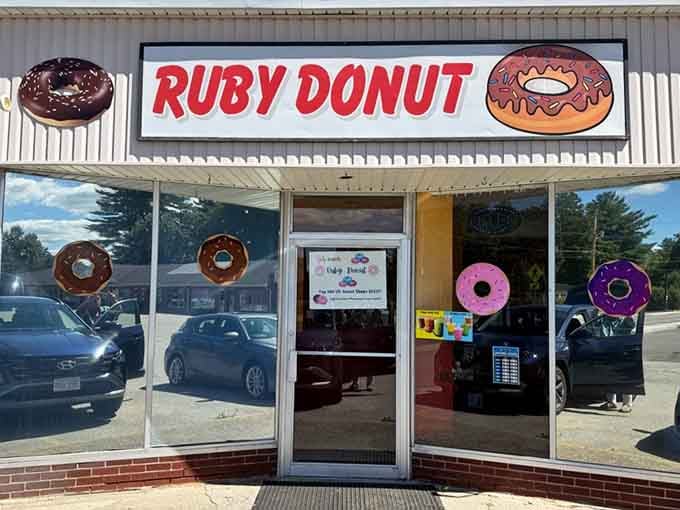 That cheerful donut sign isn't just decoration &ndash; it's a beacon of hope for early risers everywhere.