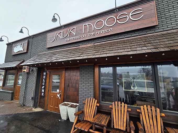 That moose silhouette isn't just branding, it's a promise of North Shore charm with every sip.