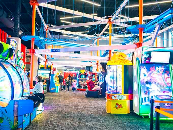 When a building lights up like a carnival at dusk, you know serious fun is happening inside those walls.