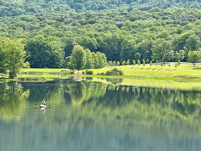 That first glimpse of the lake through the trees hits different when you realize this pristine water is your backyard escape.