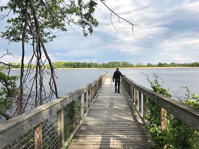 Walking on water might be a miracle, but walking above it on this boardwalk is pretty darn close.