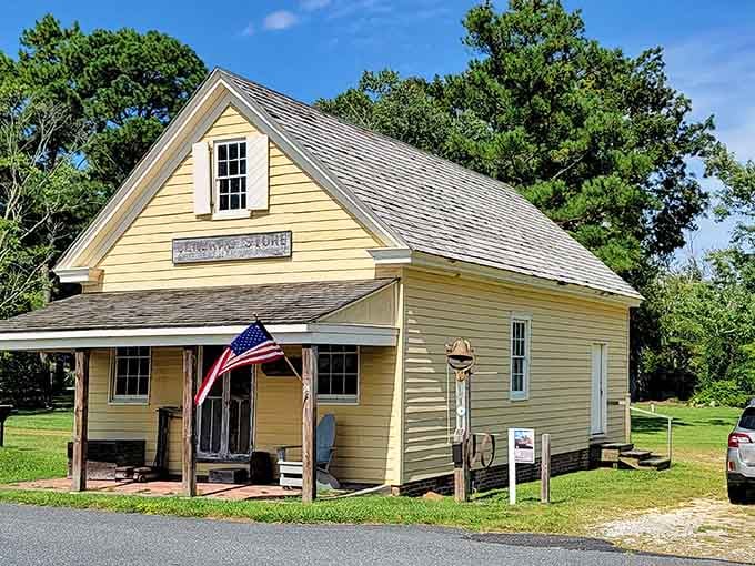 Standing proud under blue skies, this little store has weathered more storms than we can count.
