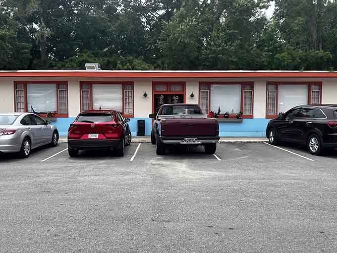 Seven decades of feeding folks, and that paint job still pops like a vintage postcard come to life.
