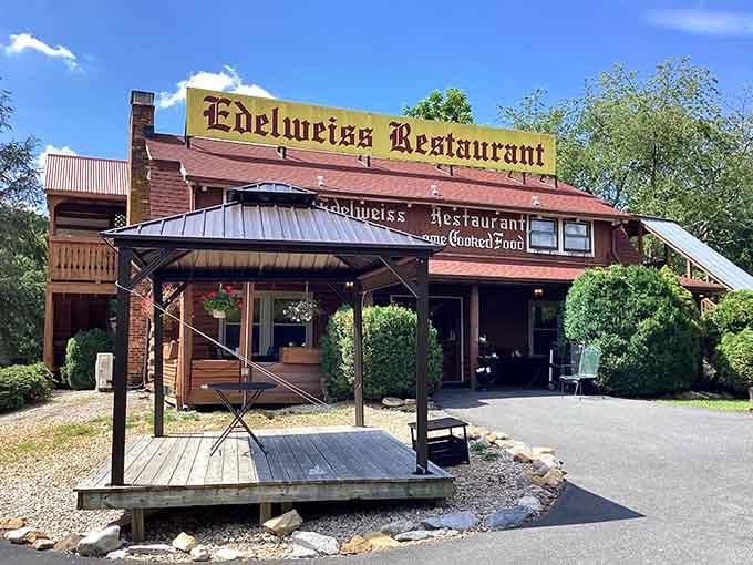 The charming bell and traditional architecture announce that you've found something special, a slice of Germany in the Shenandoah Valley.