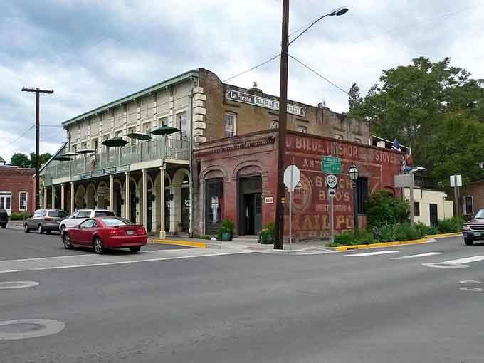 The street looks like it's been waiting patiently since the 1800s for you to finally show up and appreciate it.