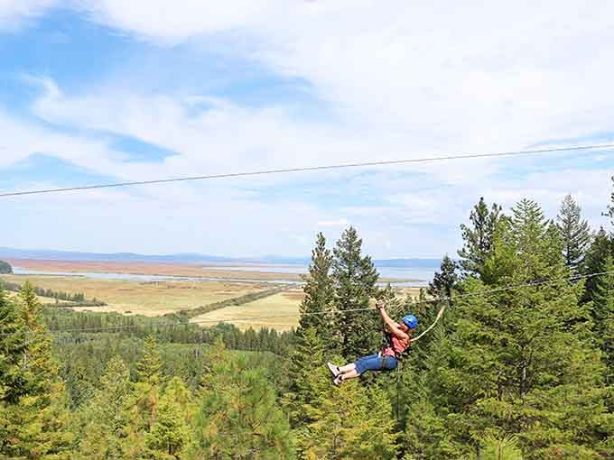 Soaring above the ponderosa pines with views that'll make your heart skip several beats in the best way.