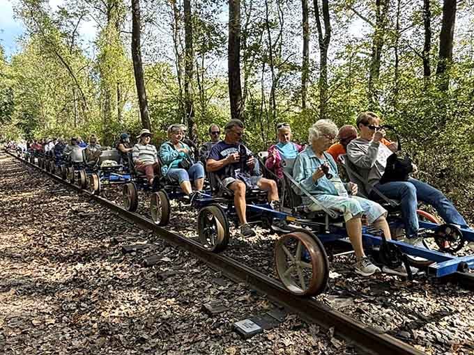 Where the road meets the rails, adventure begins. These happy riders discovered Pennsylvania's best-kept secret on wheels.