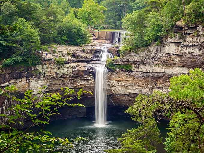When a waterfall looks this perfect, you start to wonder if nature hired a landscape architect.