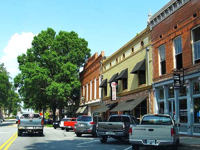 Historic storefronts line the streets like a lineup of architectural all-stars, each building telling stories older than your favorite family recipes.