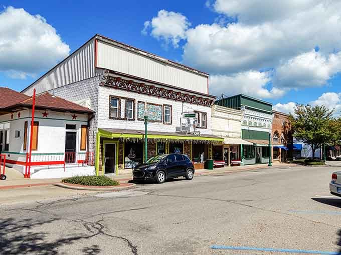 Main Street architecture that survived when others surrendered to parking lots, proving good bones never go out of style.