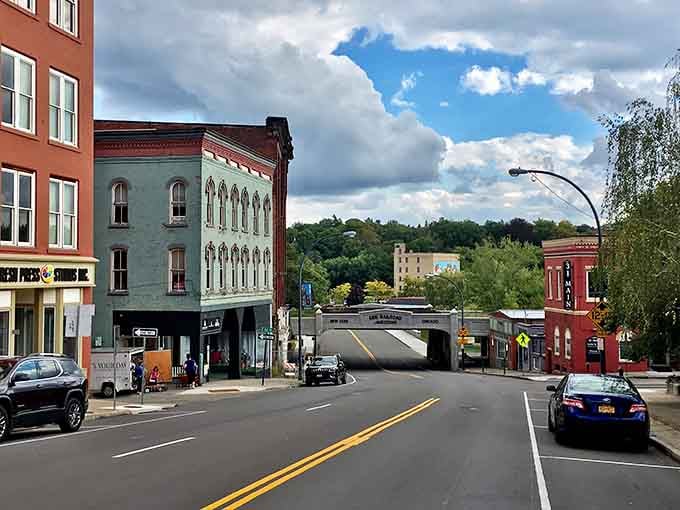 These aren't movie set facades; they're real buildings where real people live affordably and happily.