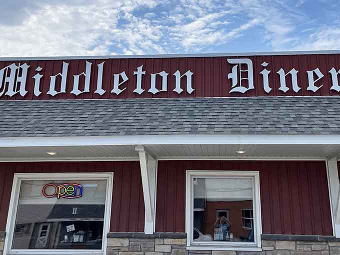 That Gothic lettering promises old-world goodness, and spoiler alert: the food delivers on every single letter.